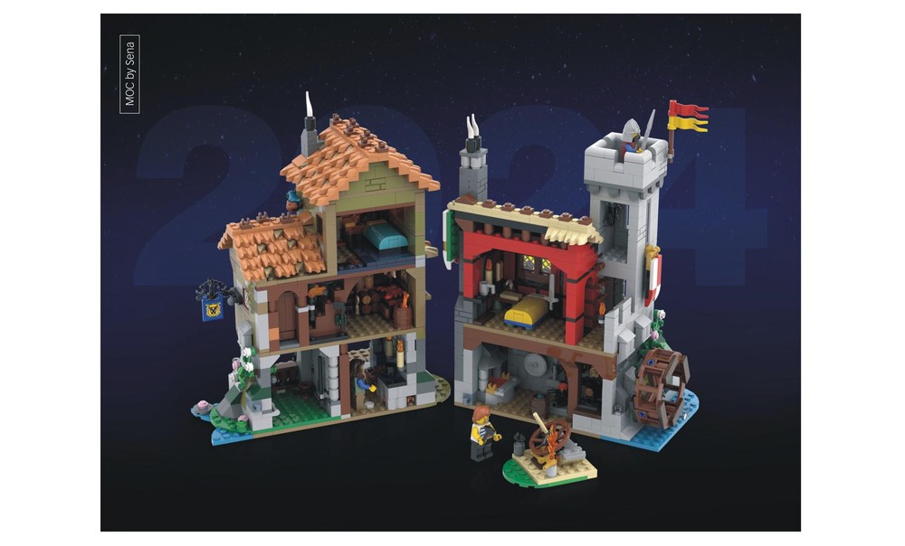 LEGO MOC Medieval Town Square by SENA.2020 | Rebrickable - Build with LEGO
