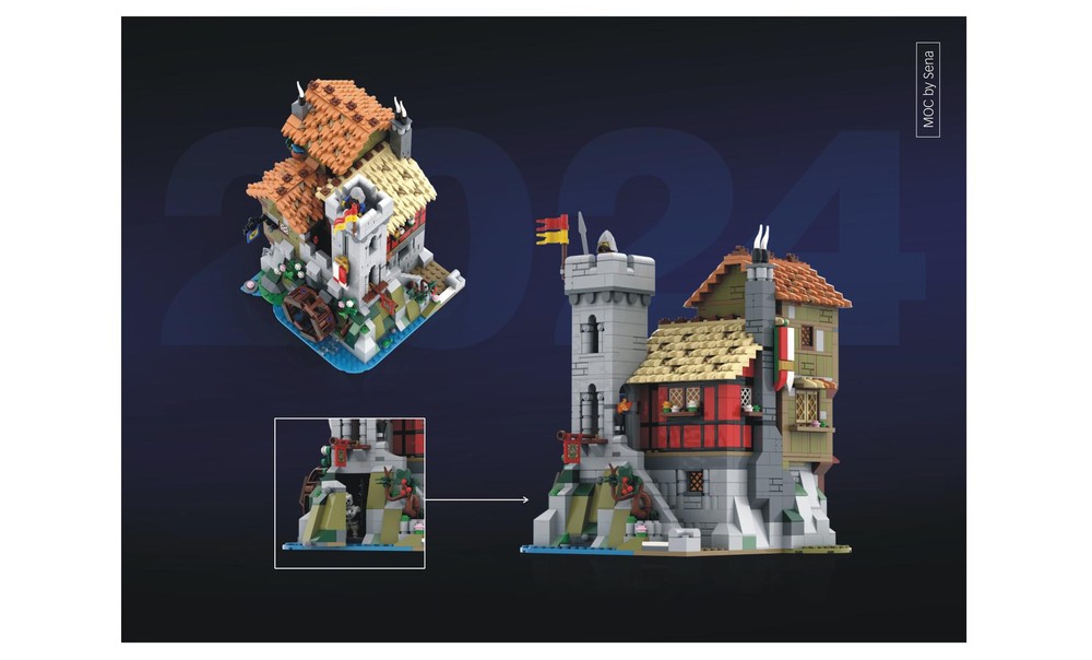 LEGO MOC Medieval Town Square by SENA.2020 | Rebrickable - Build with LEGO