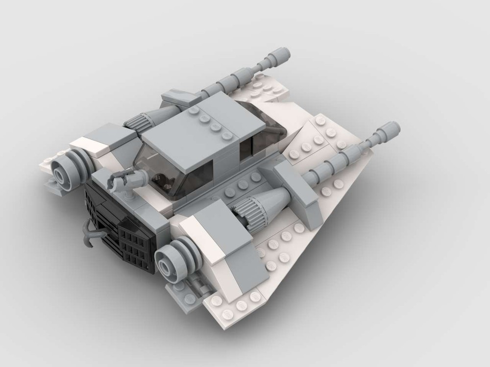 LEGO MOC T-47 Snowspeeder minimal minifig scale by dark_white_bricks ...