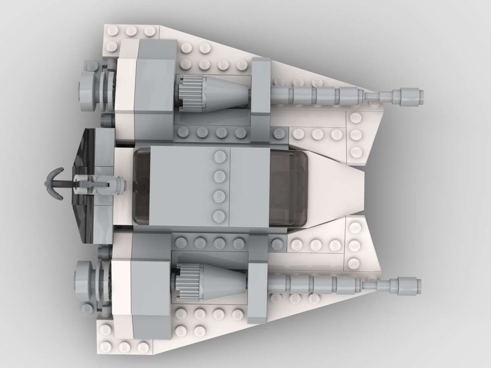 LEGO MOC T-47 Snowspeeder minimal minifig scale by dark_white_bricks ...