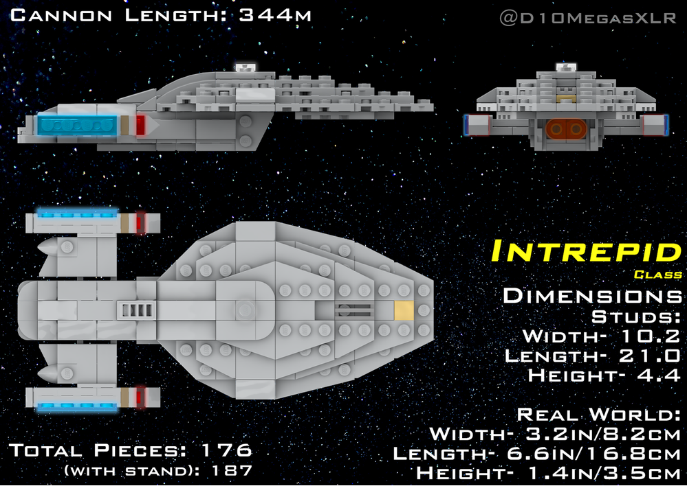LEGO MOC Intrepid Class by D10MegasXLR | Rebrickable - Build with LEGO