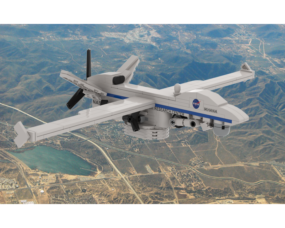 Lego Moc Mq 9 Guardian Uav Ikhana By Mshenn Rebrickable Build With Lego