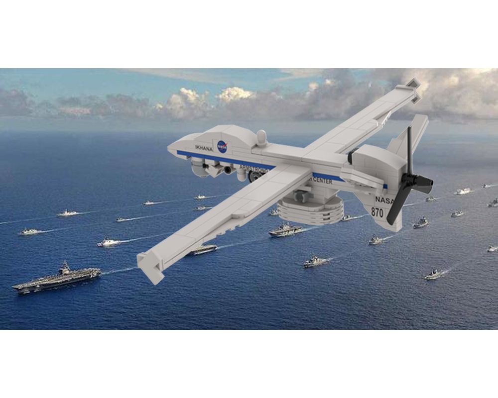 LEGO MOC MQ-9 Guardian UAV Ikhana by mshenn | Rebrickable - Build with LEGO
