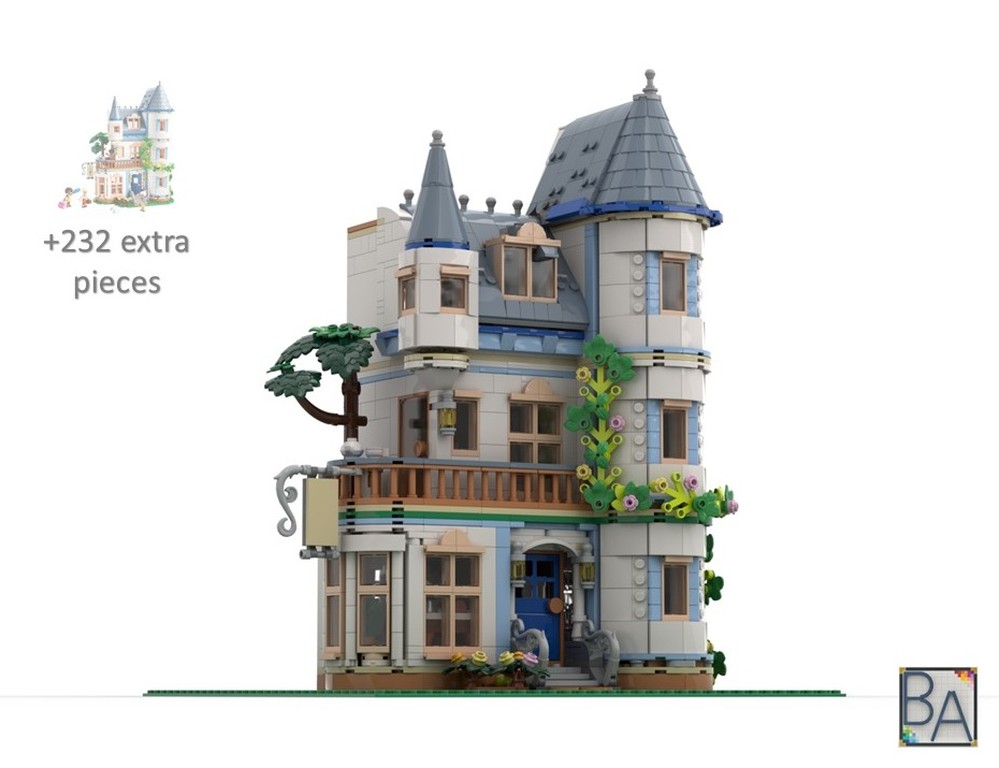 LEGO MOC Modular Castle Bed & Breakfast - Modification of Set 42638 by ...