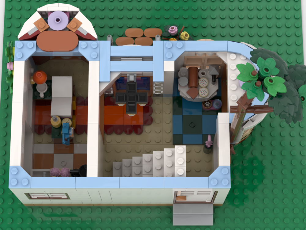 LEGO MOC Modular Castle Bed & Breakfast - Modification of Set 42638 by ...
