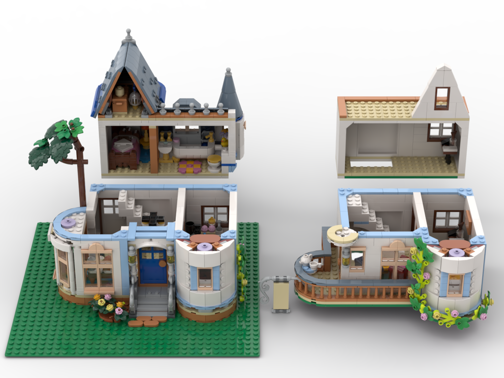 LEGO MOC Modular Castle Bed & Breakfast - Modification of Set 42638 by ...