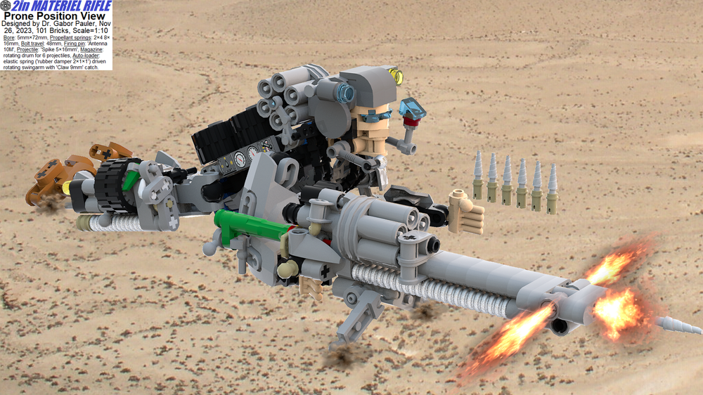 LEGO MOC Spring Shooting Scale=1:10 - 2in materiel rifle concept by ...