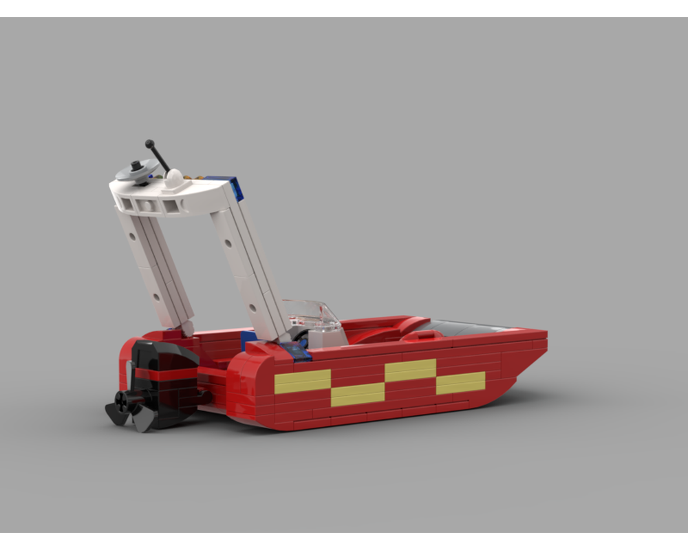 LEGO MOC Fire Service Rescue Boat by DS Brick Creations | Rebrickable ...