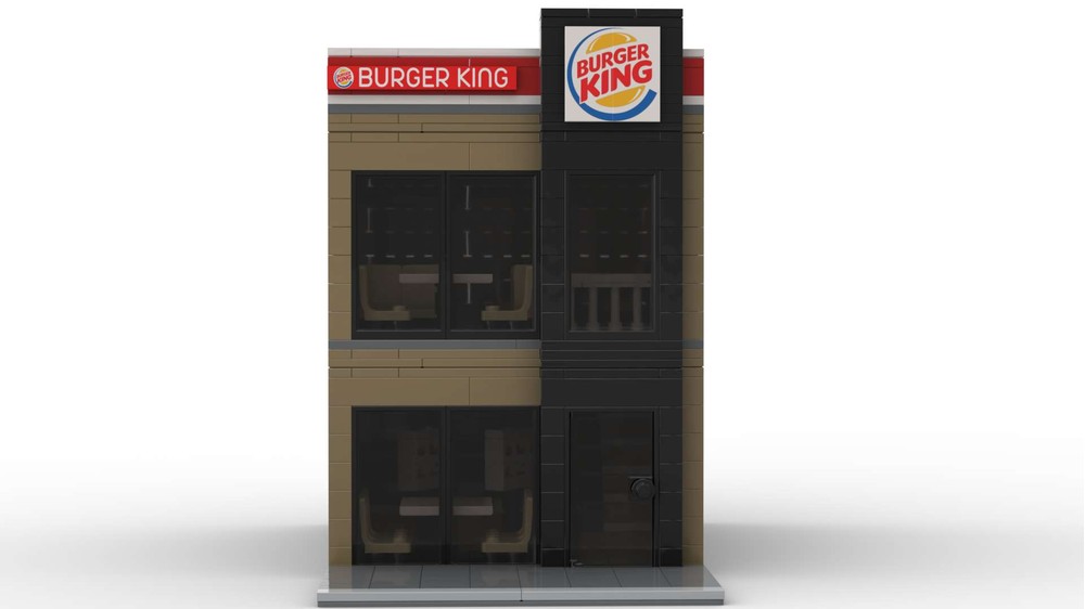 LEGO MOC Modular Burger King by MexWhite | Rebrickable - Build with LEGO