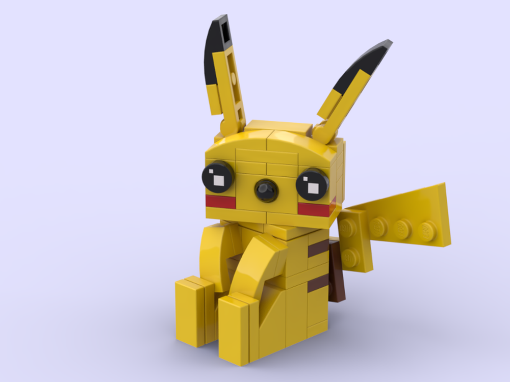 LEGO MOC Pikachu - Pokémon by AmyBricks | Rebrickable - Build with LEGO