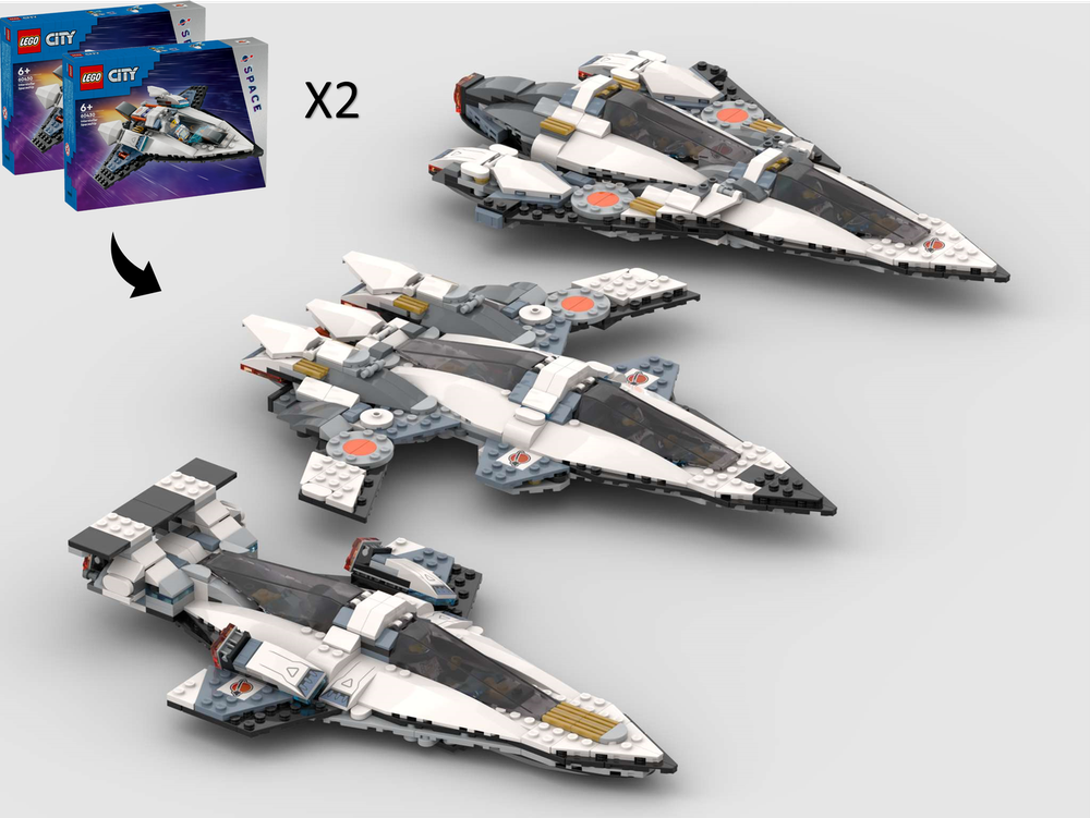 LEGO MOC 3-in-1 Alternate Builds Bundle - 2 x 60430 Interstellar ...