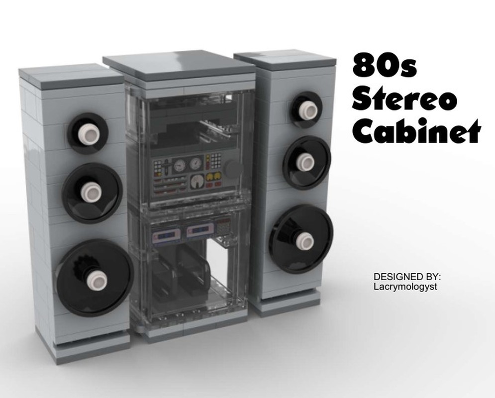LEGO MOC 80's Stereo Cabinet by lacrymologyst | Rebrickable - Build ...