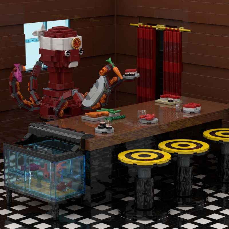 LEGO MOC Octopus Chef by NWQZ | Rebrickable - Build with LEGO
