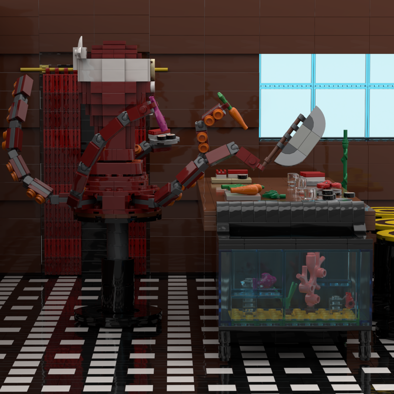 LEGO MOC Octopus Chef by NWQZ | Rebrickable - Build with LEGO