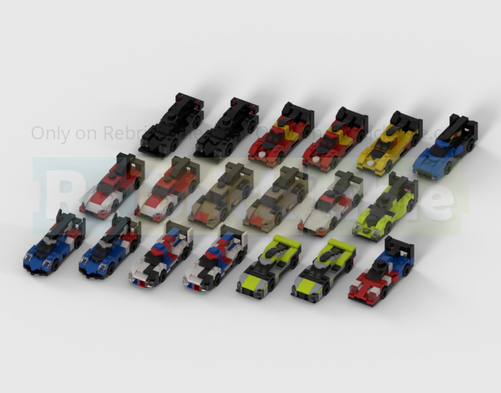 LEGO MOC WEC 2024 Grid Of 19 Hypercars & LMDh Cars - Half Speed ...