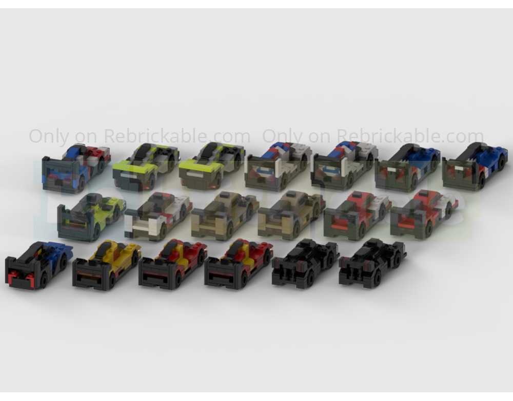 LEGO MOC WEC 2024 Grid Of 19 Hypercars & LMDh Cars - Half Speed ...
