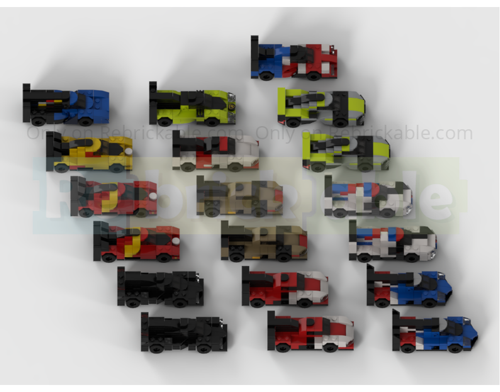 LEGO MOC WEC 2024 Grid Of 19 Hypercars & LMDh Cars - Half Speed ...