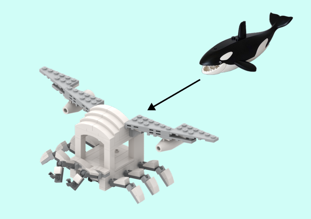 Lego Moc Orca Mech By Manybothans Rebrickable Build With Lego