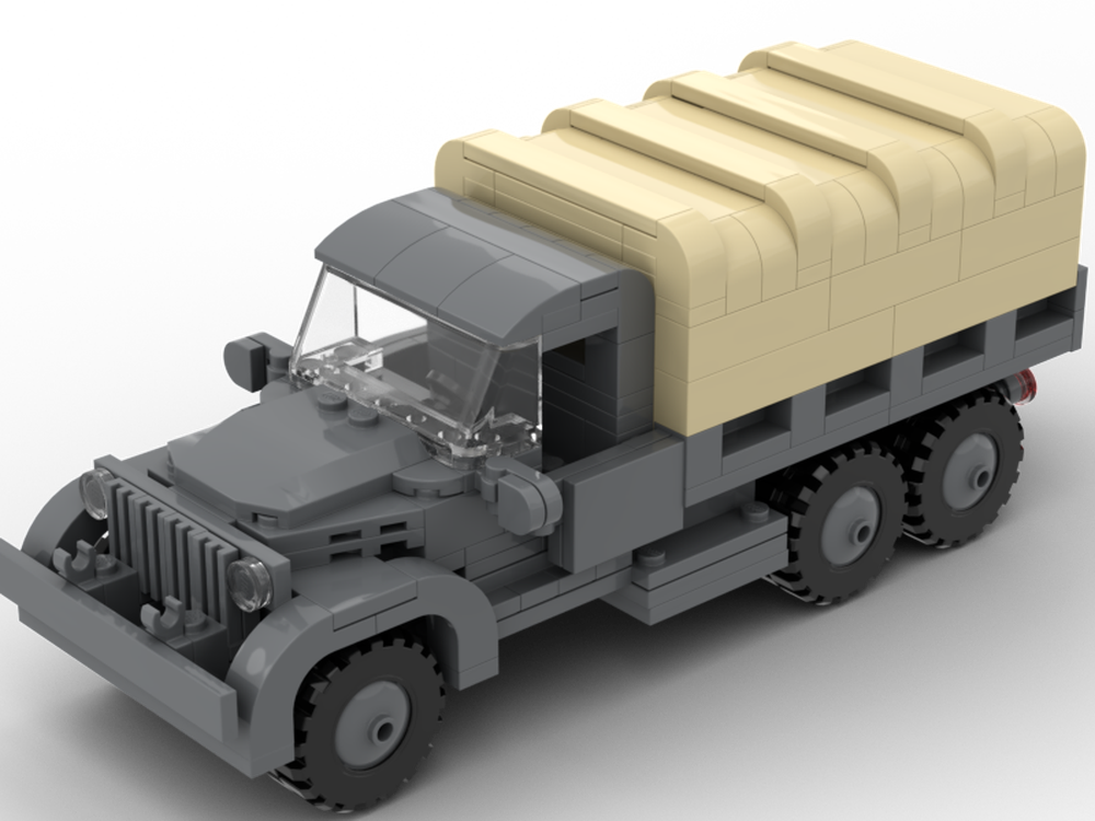 LEGO MOC WW2 Military Truck by Trexrocks | Rebrickable - Build with LEGO