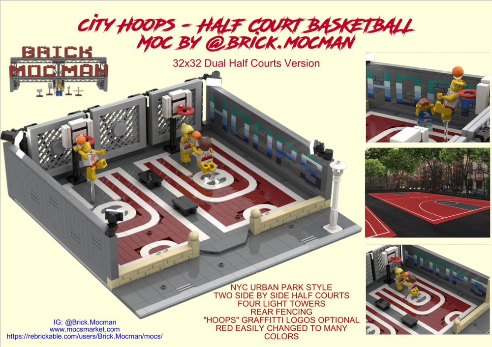 LEGO MOC City Hoops - Half Court Basketball - 32x32 by Brick.Mocman ...