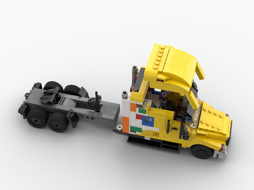 Lego Moc Lego Delivery Truck Remake By Owstin Rebrickable Build