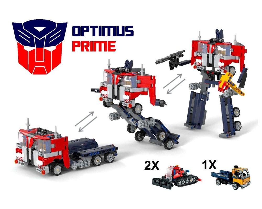 LEGO MOC-184661 42147 + 2x 42148 Optimus Prime Transformers by EduViPe ...