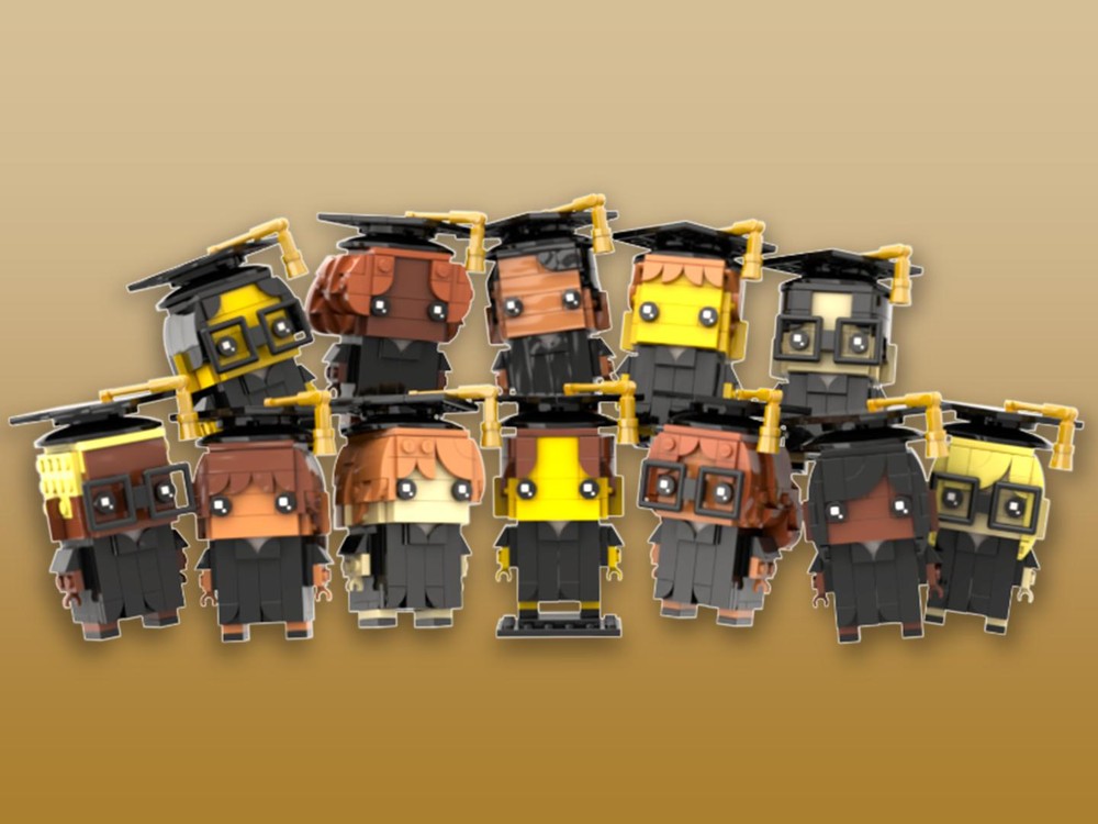 LEGO MOC Graduate Brickheadz by cczone | Rebrickable - Build with LEGO