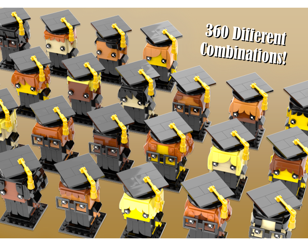 LEGO MOC Graduate Brickheadz by ccZone | Rebrickable - Build with LEGO