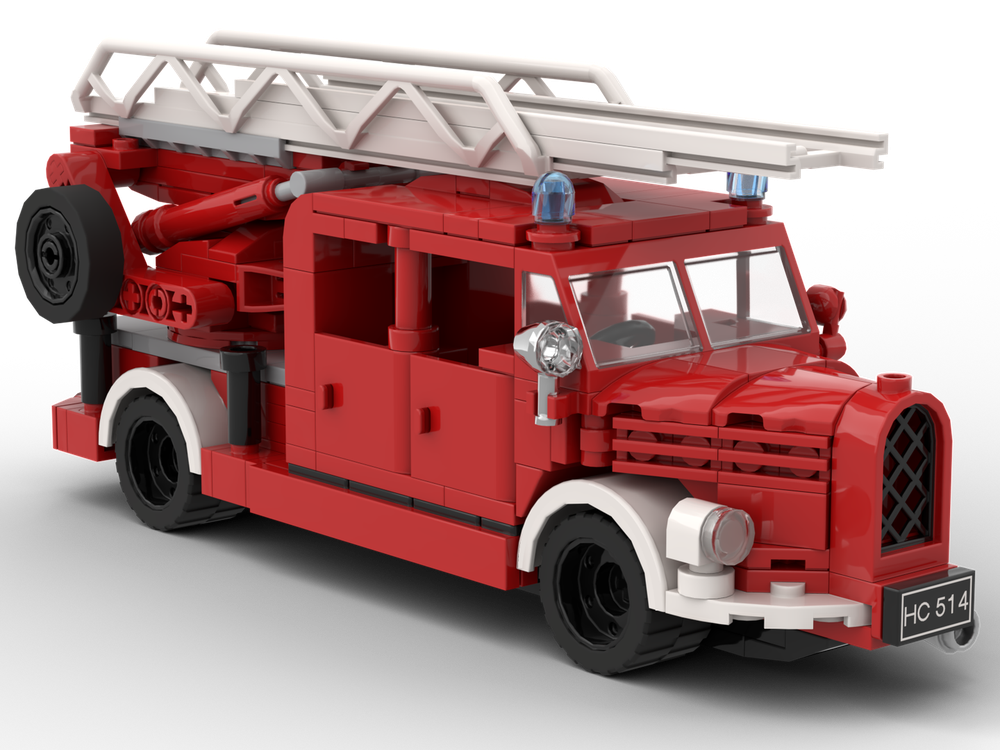 LEGO MOC Vintage German Fire Engine by Dongeraldo | Rebrickable - Build ...
