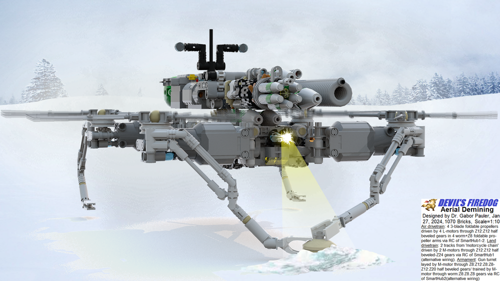 LEGO MOC DEVIL’S FIREDOG - Flying Battle Robot by gjpauler ...