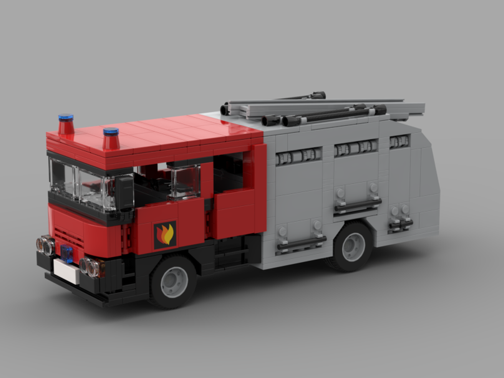 LEGO MOC Fire Brigade Vintage Style Pump Ladder by DS Brick Creations ...