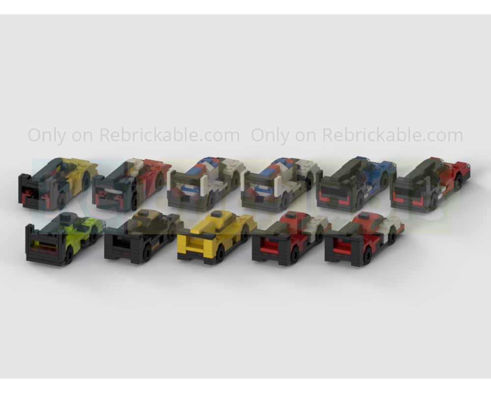 LEGO MOC IMSA 2024 Grid Of 11 LMDh Racing Cars - Half Speed Champions ...