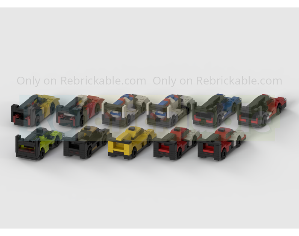 LEGO MOC IMSA 2024 Grid Of 11 LMDh Racing Cars - Half Speed Champions ...