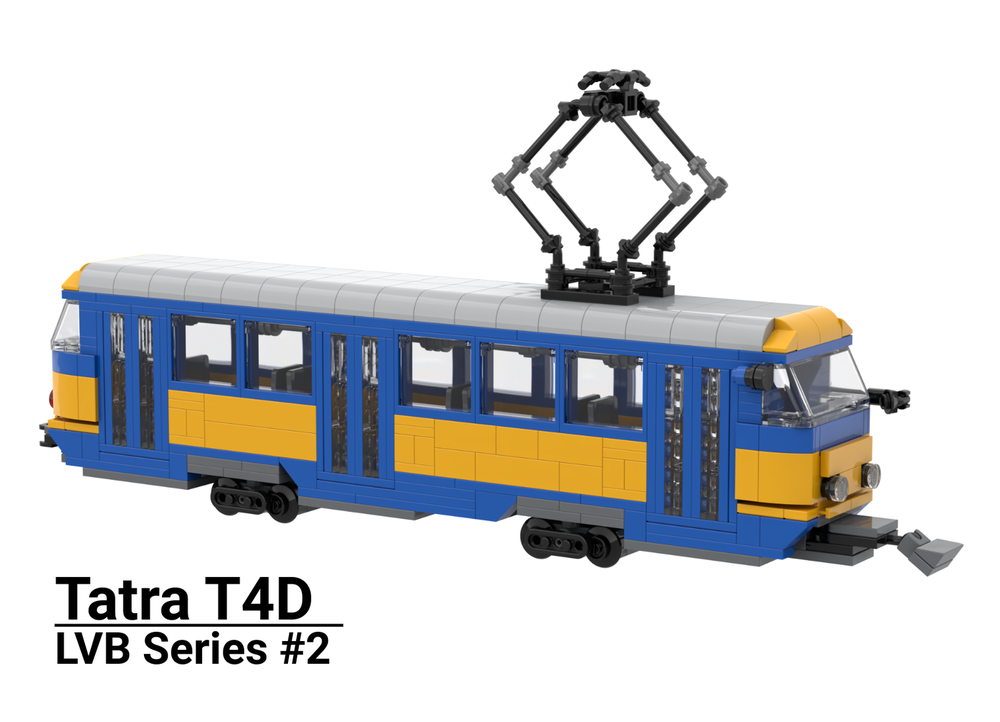 LEGO MOC Tram LVB Leipzig (Tatra T4D) by Kiwo Brick Design ...