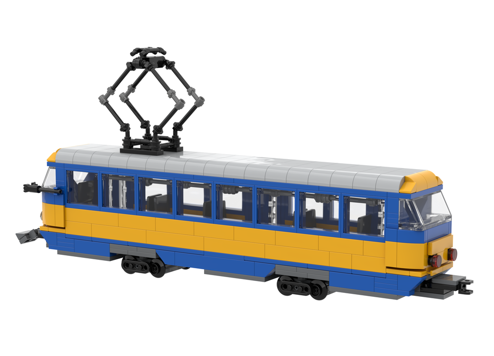 LEGO MOC Tram LVB Leipzig (Tatra T4D) by Kiwo Brick Design ...