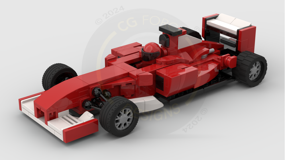 Lego Moc F1 Ferrari F2002 By Cgforcedesigns Rebrickable Build With Lego