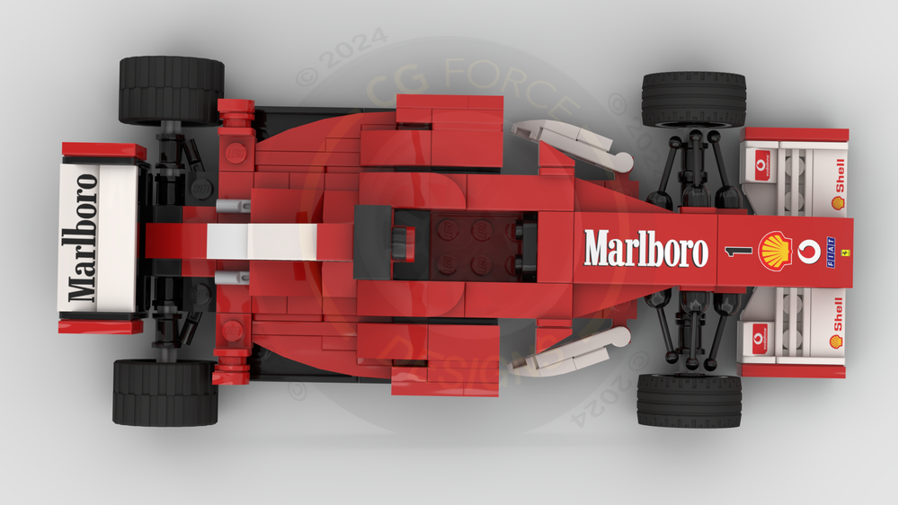 LEGO MOC F1 Ferrari F2002 by CGForceDesigns | Rebrickable - Build with LEGO