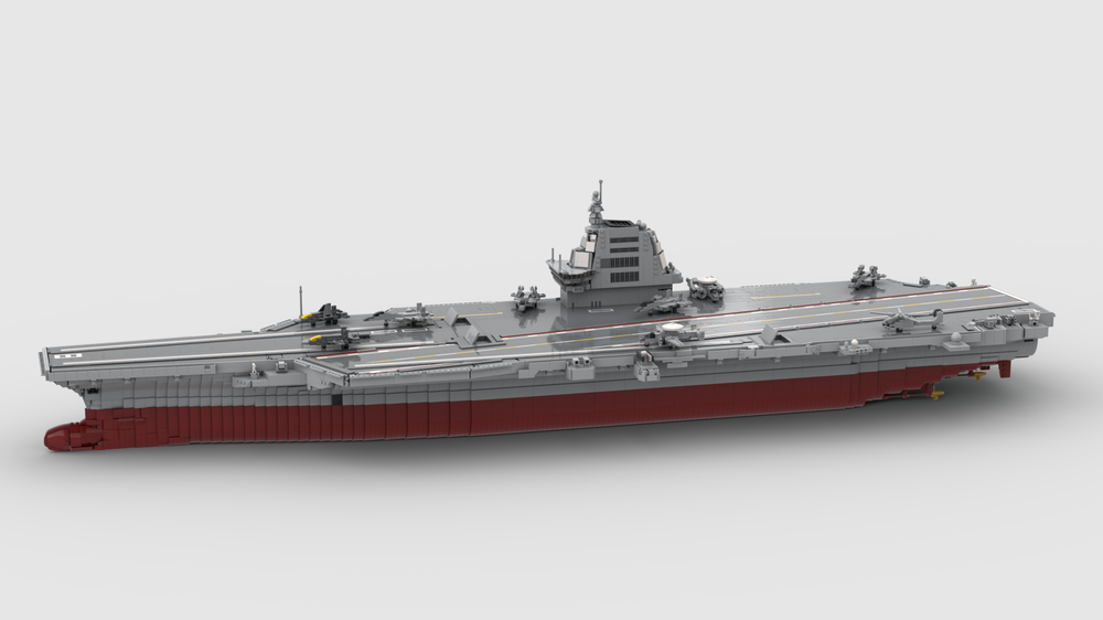 LEGO MOC 1/200 China Navy Air Carrier #18 FUJIAN(Type003) by seraphdoo ...