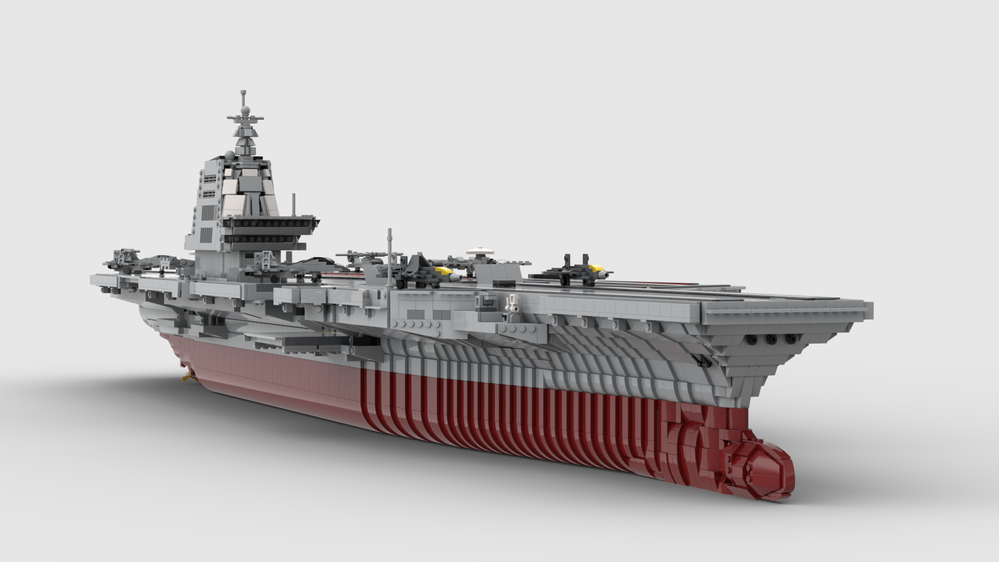LEGO MOC 1/200 China Navy Air Carrier #18 FUJIAN(Type003) by seraphdoo ...