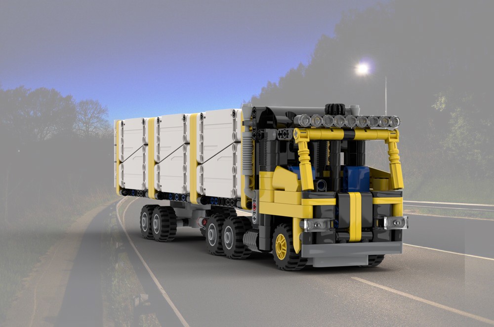 LEGO MOC Euro Truck 9L stud by kovchenkovskiy | Rebrickable - Build ...