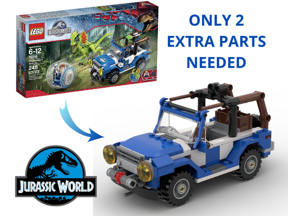 LEGO MOC 75916 8-studs-wide Jurassic World Jeep MOD by Neits89 ...