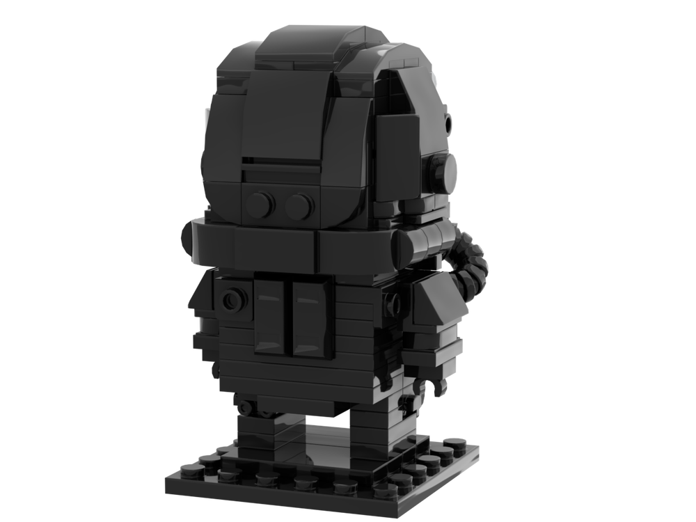 LEGO MOC-184750 TIE Pilot Brickheadz by Ant0noo | Rebrickable - Build ...