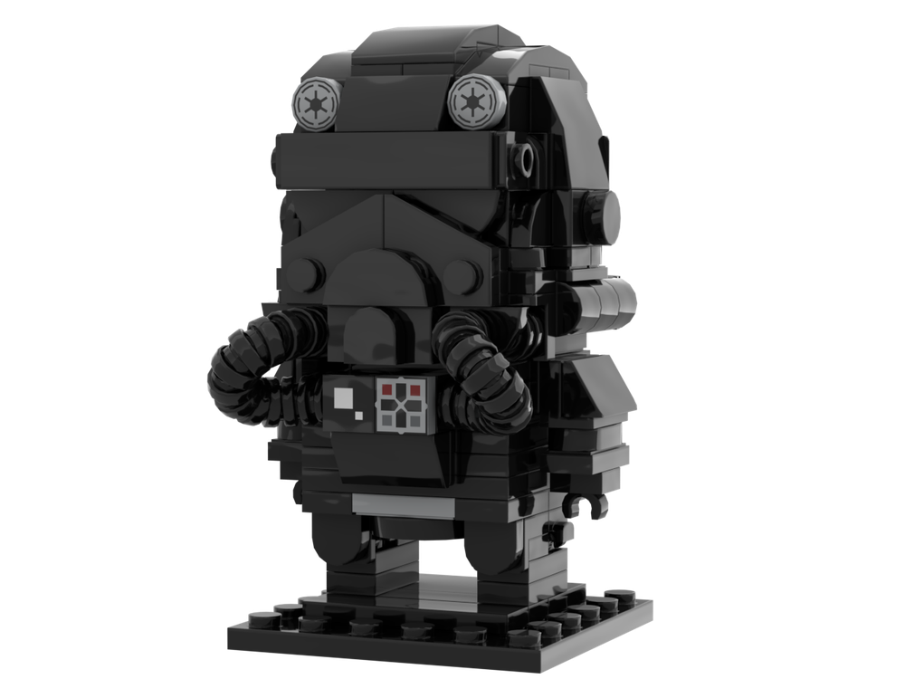 LEGO MOC-184750 TIE Pilot Brickheadz by Ant0noo | Rebrickable - Build ...