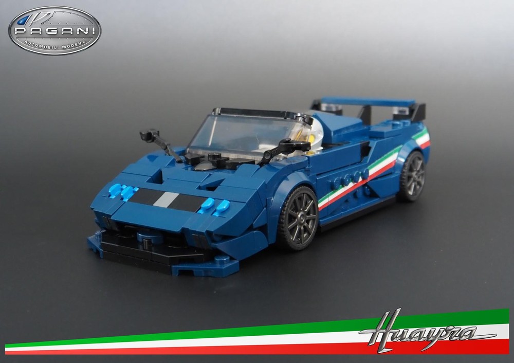 LEGO MOC Pagani Huayra Roadster Tricolore - Speed Champions 8 Studs ...