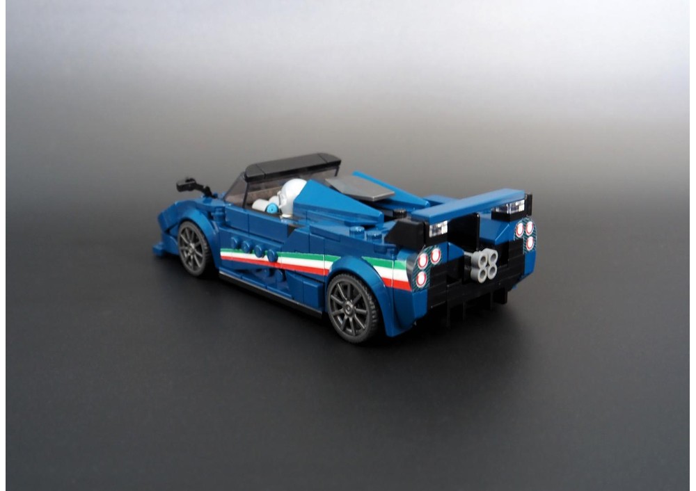 LEGO MOC Pagani Huayra Roadster Tricolore - Speed Champions 8 Studs ...