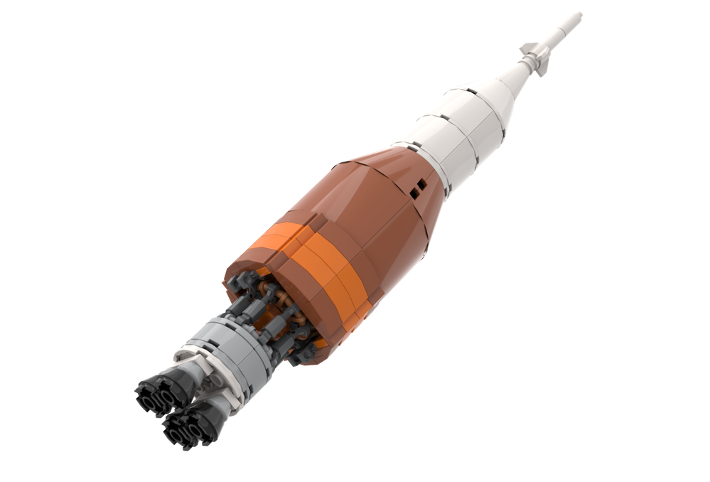 LEGO MOC Block 1B Space Launch System by zeegiraf | Rebrickable - Build ...