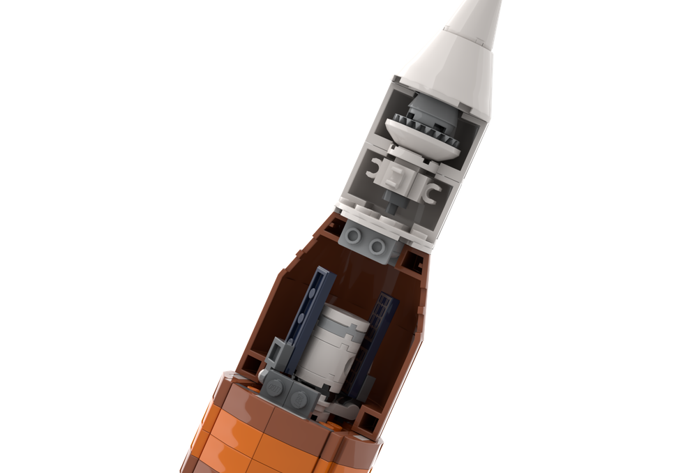 LEGO MOC Block 1B Space Launch System by zeegiraf | Rebrickable - Build ...