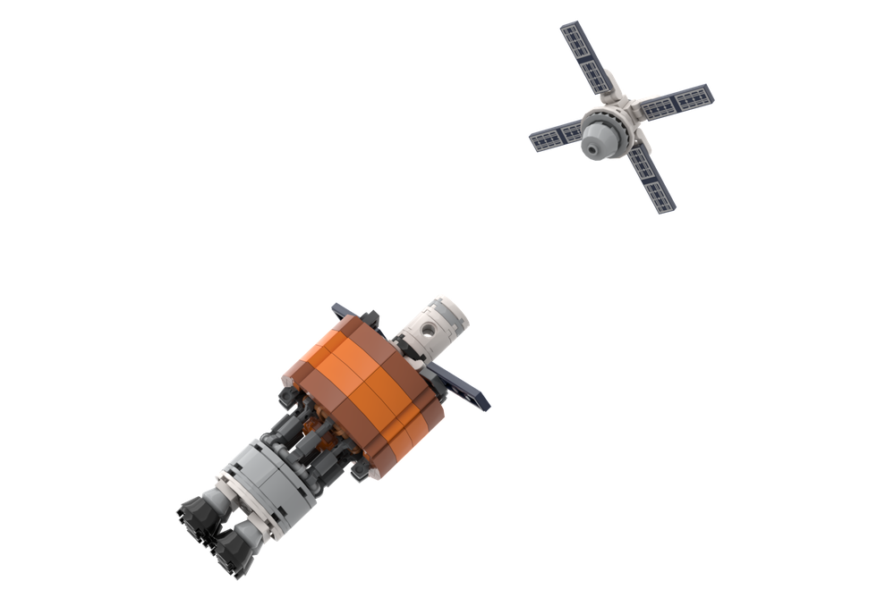 LEGO MOC Block 1B Space Launch System by zeegiraf | Rebrickable - Build with LEGO