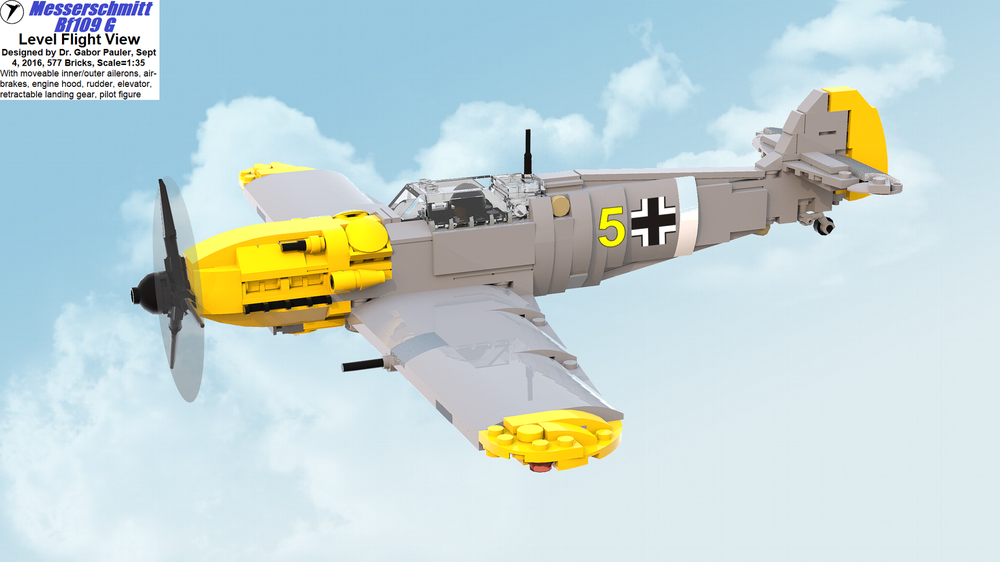 LEGO MOC Messerschmitt Bf109 G by gjpauler | Rebrickable - Build with LEGO