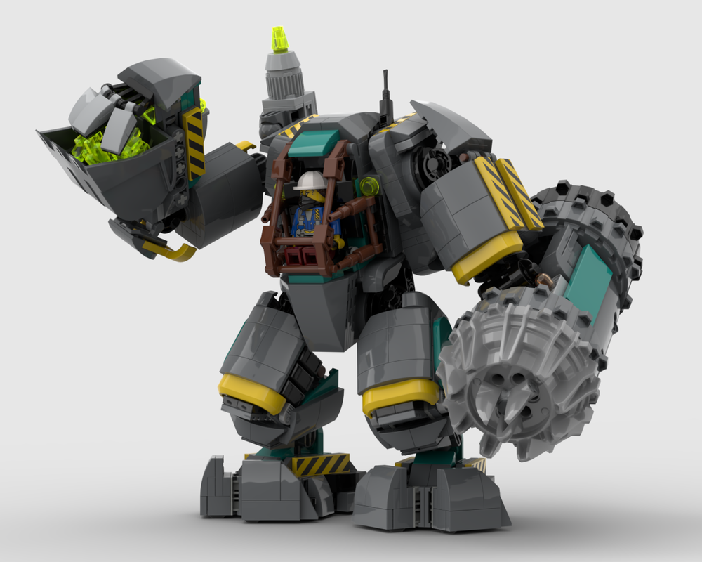 LEGO MOC Rock Raiders Mining Mech by Sawdust_Mocs | Rebrickable - Build ...
